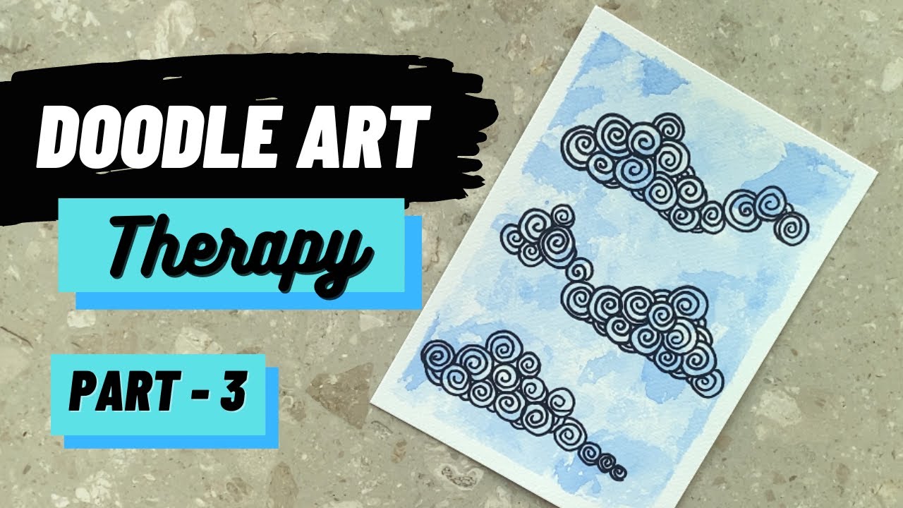 Doodle Art Therapy Series #3 | Clouds Doodle | IDLE DOODLE - YouTube