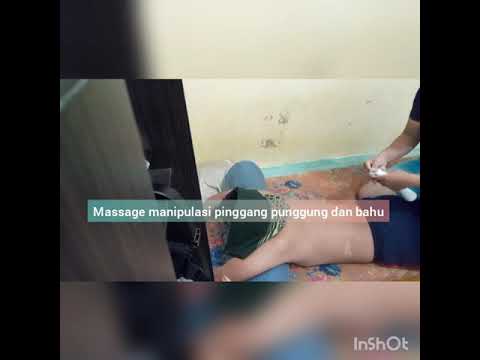 massage manipulasi pinggang .pengguna dan bahu