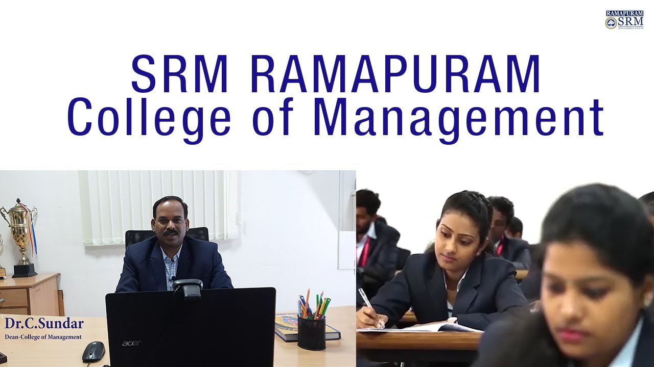 SRM Ramapuram - College of Management - YouTube