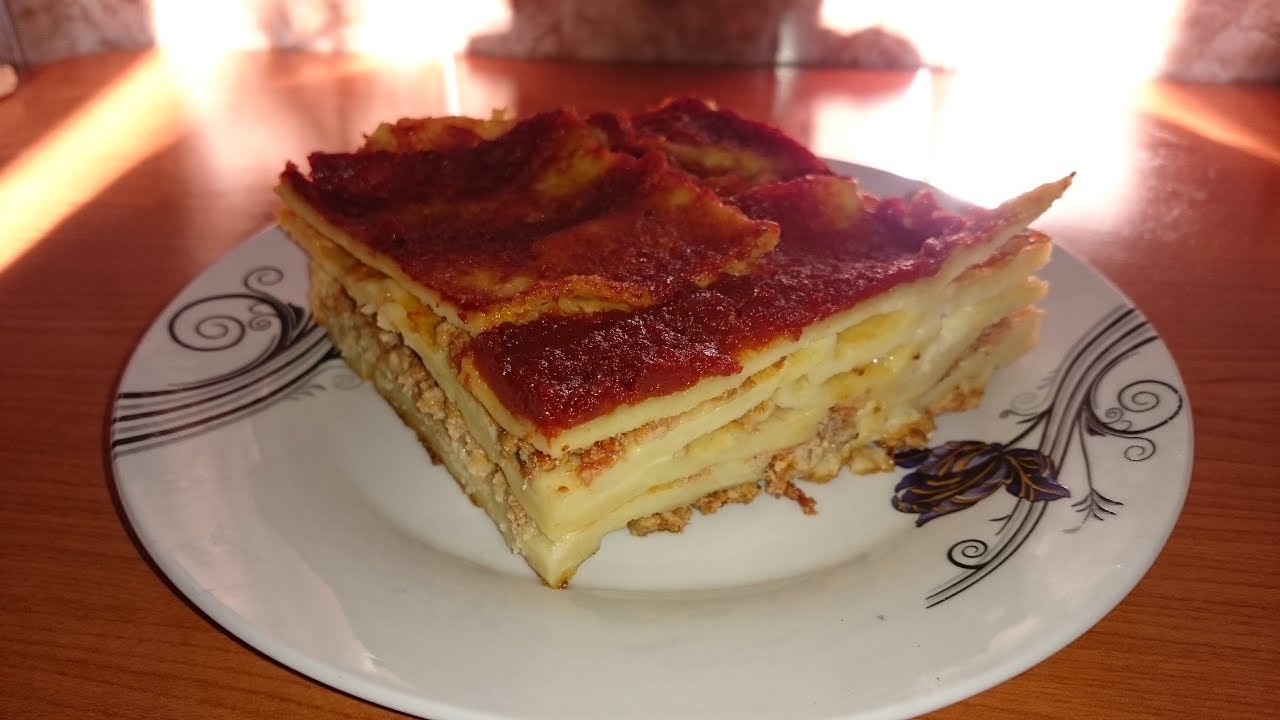 Lasagna cu foi facute in casa - YouTube
