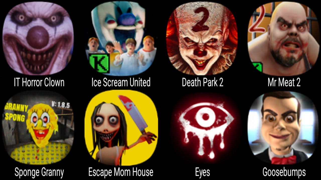 IT Horror Clown, Ice Scream United, Death Park 2, Mr Meat 2, Sponge ...