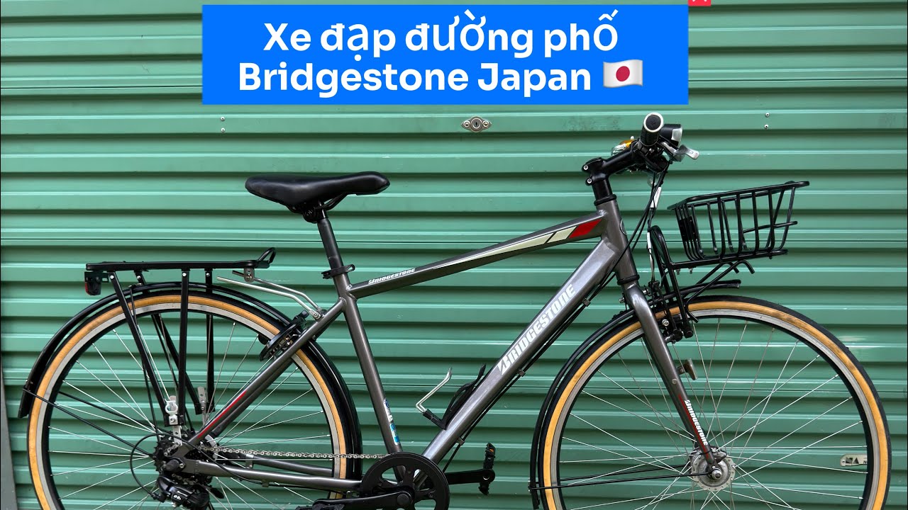 (18/10) Xe đạp Nhật bãi Bridgestone Japan siêu đẹp. Full Option 7 líp ...