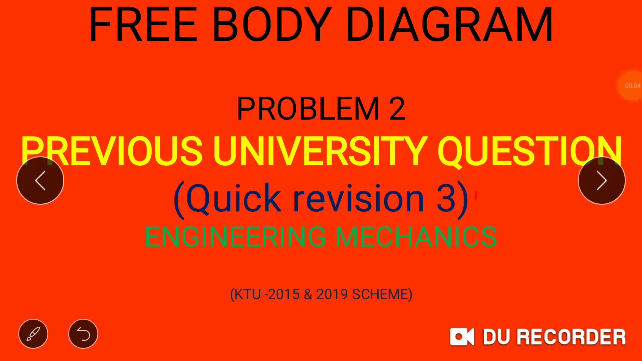 16: Free body diagram - previous university questions 2 - YouTube