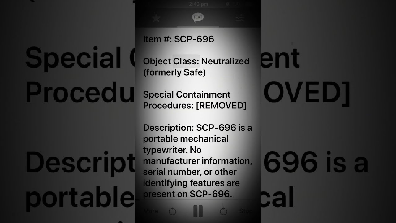 Scp 696 Abyssal Typewriter - YouTube