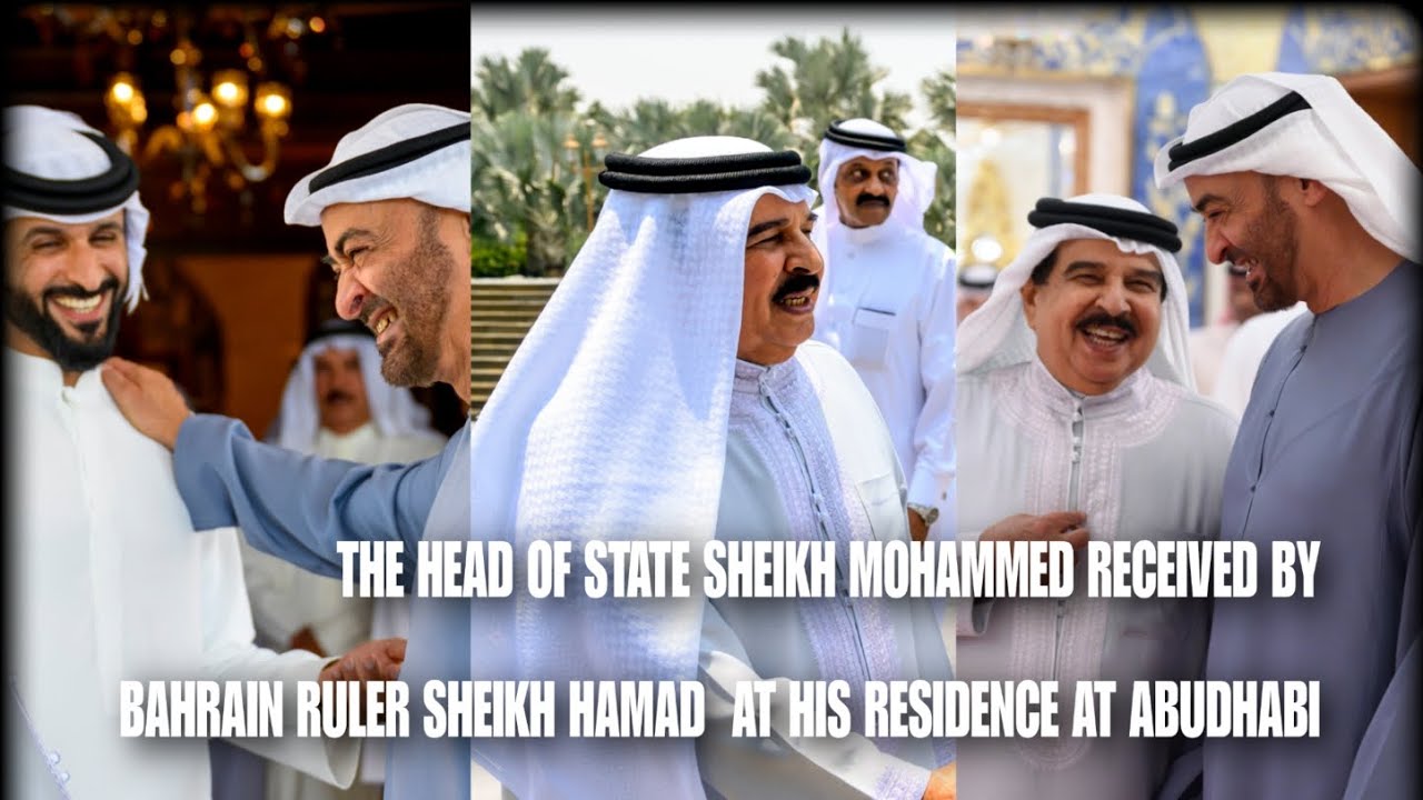 The Head Of The State Sheikh Mohammed Receive By Bahrain king Sheikh ...