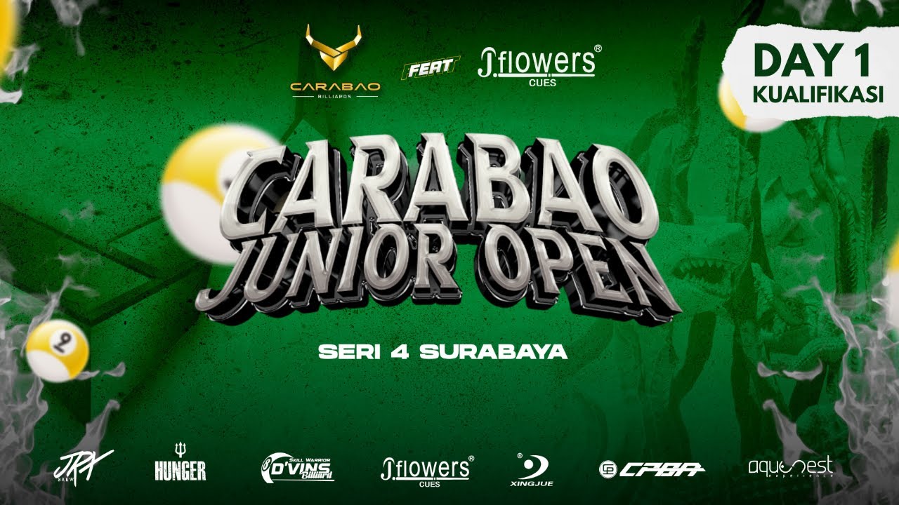 🔴 CARABAO JUNIOR OPEN 2023 FT MILLE BILLIARDS | SERI 3 JAKARTA | DAY 3 ...