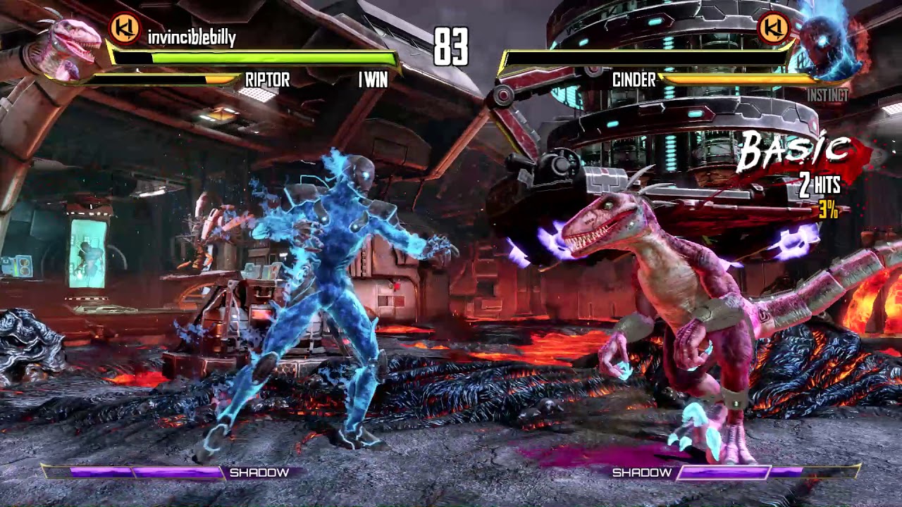 Killer Instinct riptor vs cinder. - YouTube