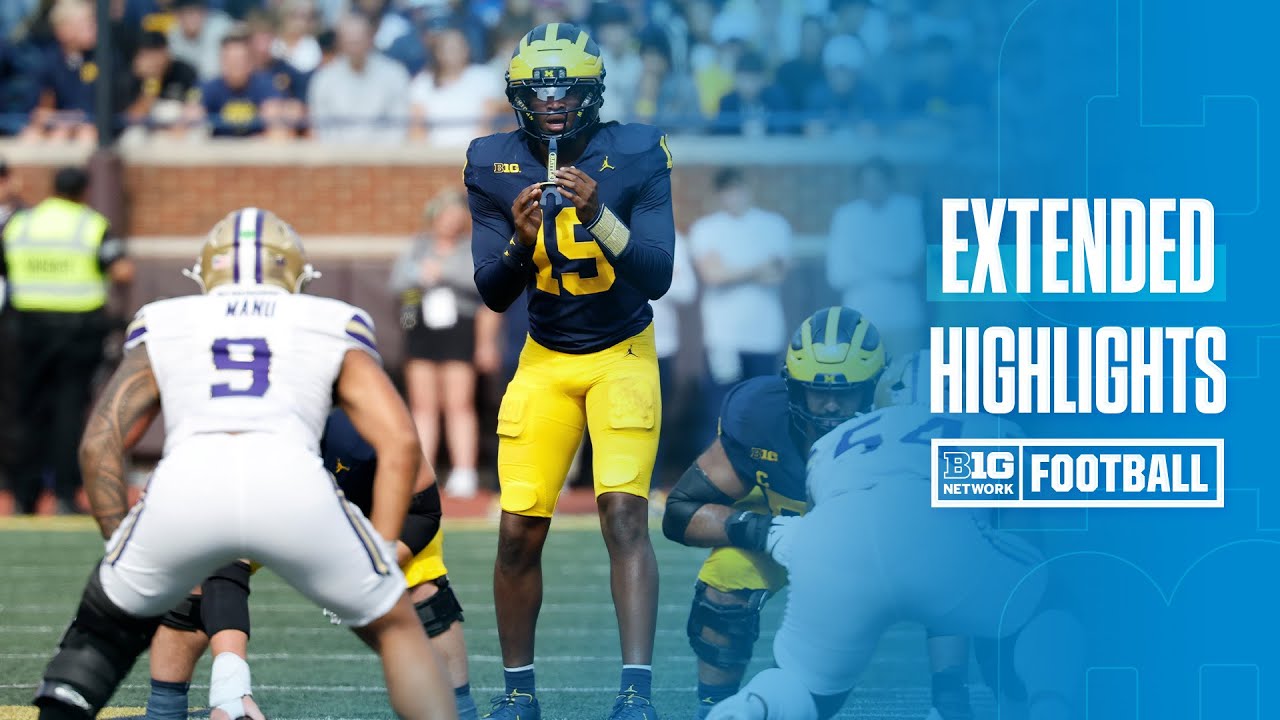 Washington at Michigan | EXTENDED HIGHLIGHTS | Big Ten Football | 10/18 ...