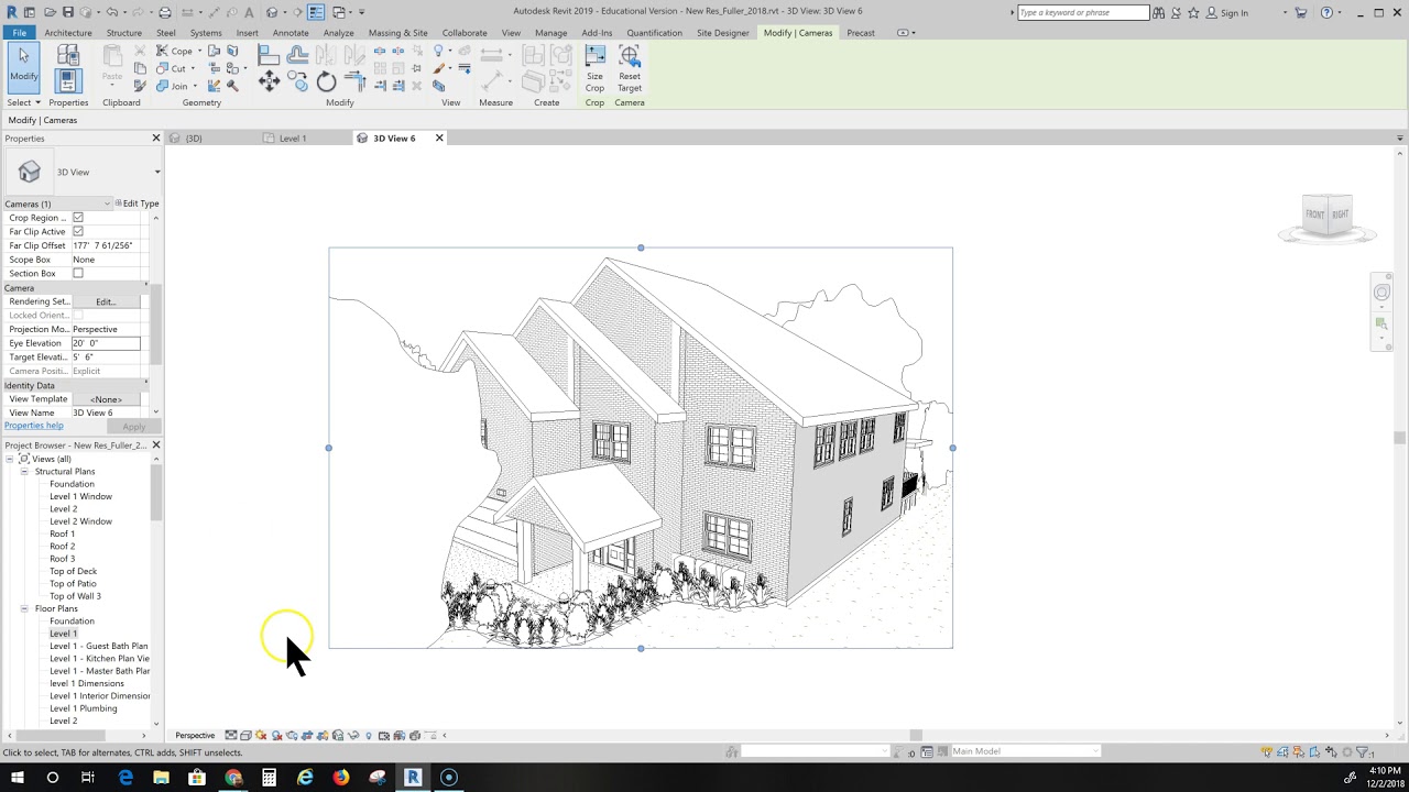 Revit 2019 Exterior Rendering - YouTube