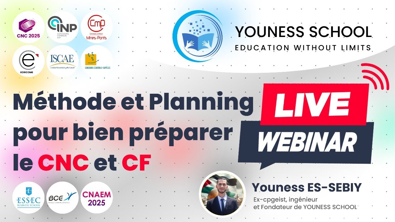 Méthode et planning pour bien préparer CNC et CF en CPGE - YouTube