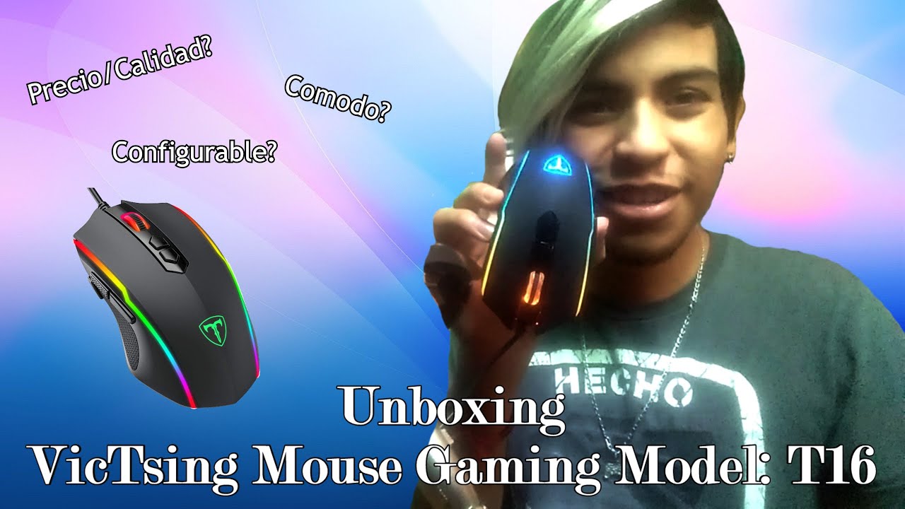 Unboxing | VicTsing Mouse Gaming Model: T16 | JeanDeGamer - YouTube