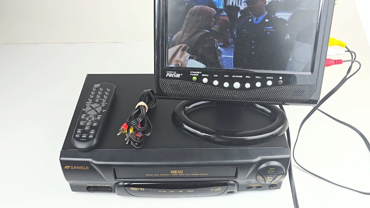 Sansui VCR VHS Player Recorder Model VCR4510E Fully Tested W/ Remote ...