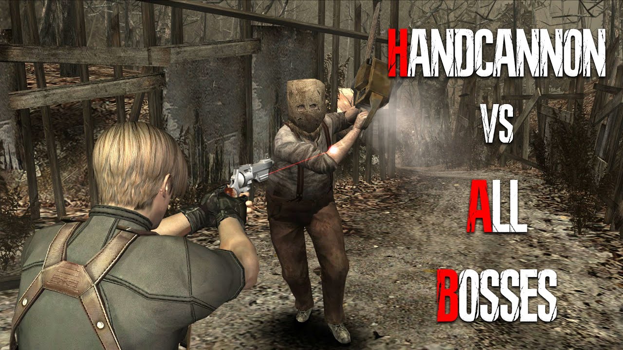 HANDCANNON vs ALL BOSSES - Resident Evil 4 HD Project - YouTube