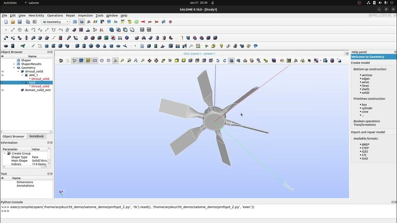 Parametric Modelling and automating CFD pipeline with Salome - Part 5 - YouTube