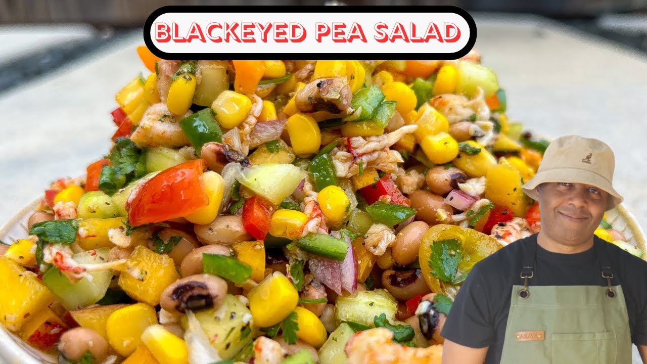 DELICIOUS and SIMPLE Black Eyed Pea Salad Recipe! [How to Make Texas ...