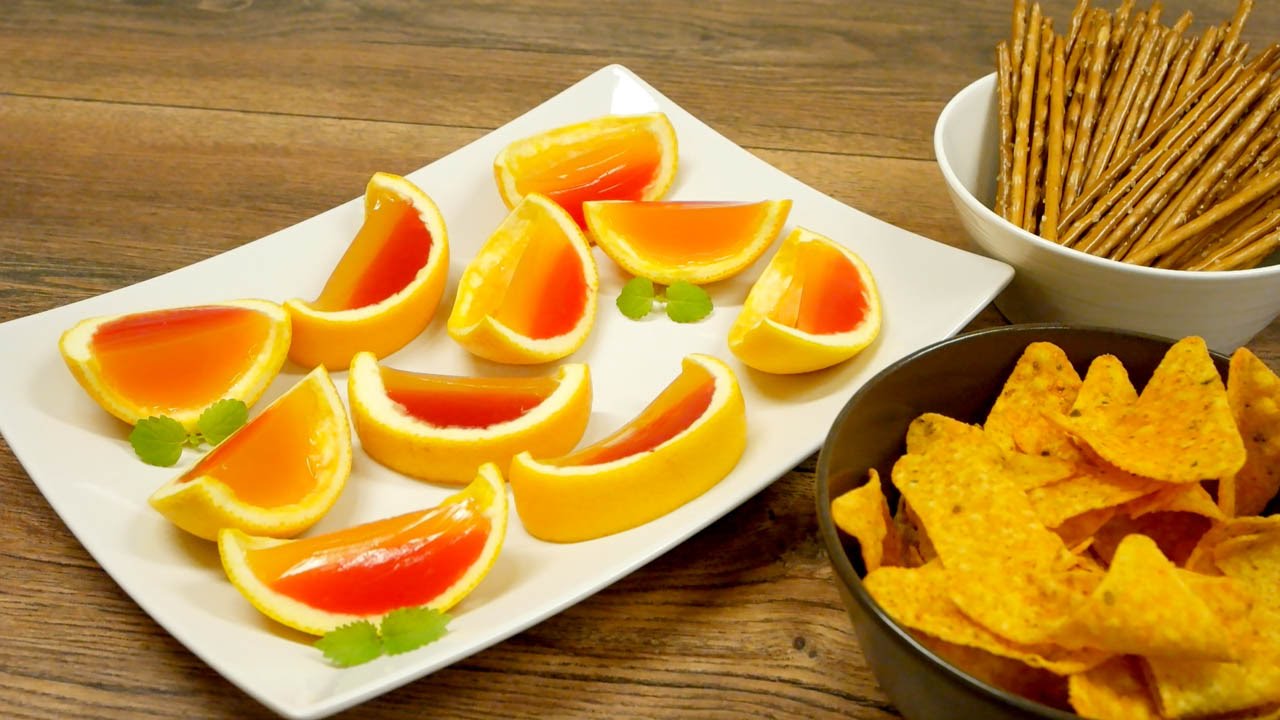 Tequila Sunrise Gele-shots - YouTube