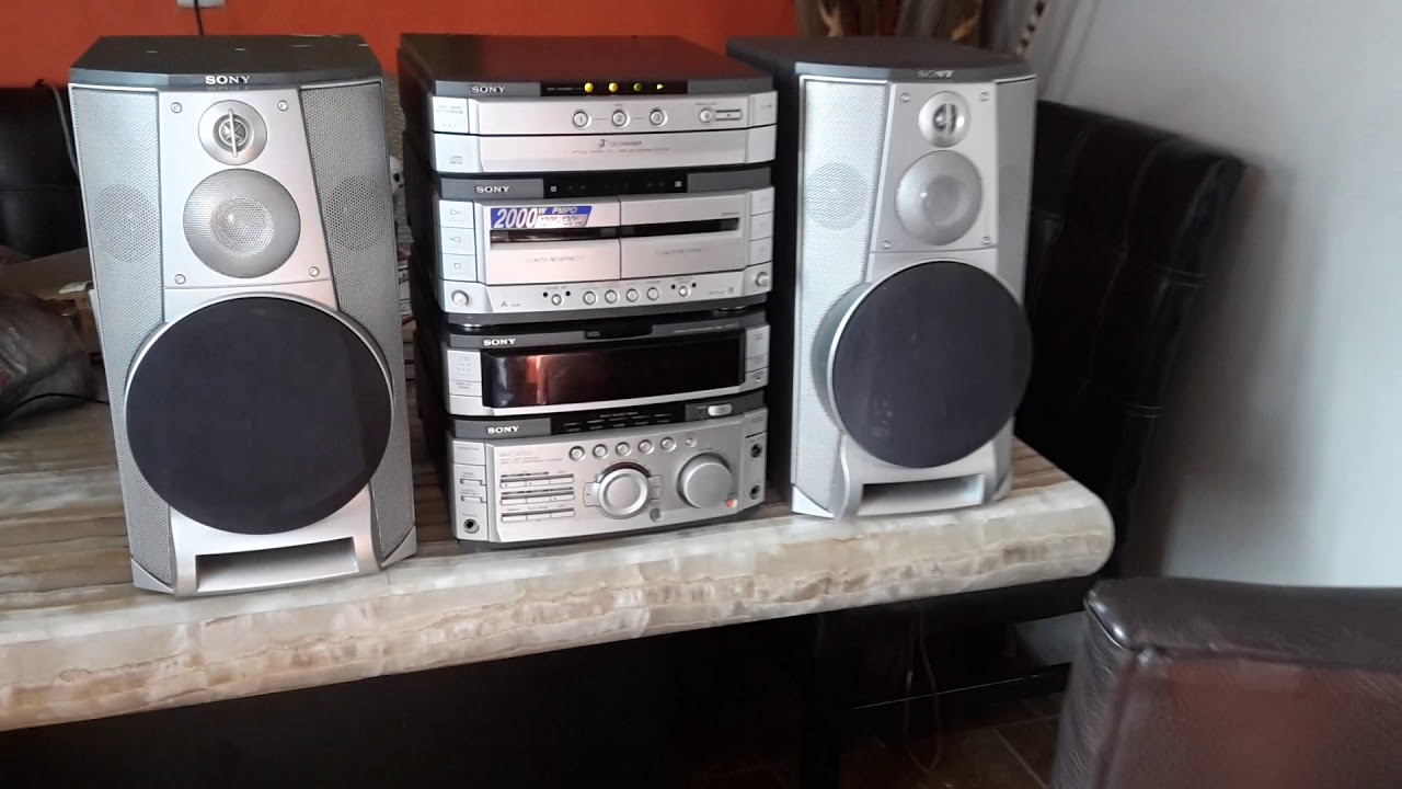 Minicomponente Sony Mhc w555 - YouTube