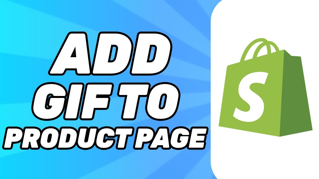 How to Add GIF to Product Page Shopify (Easy 2024) - YouTube