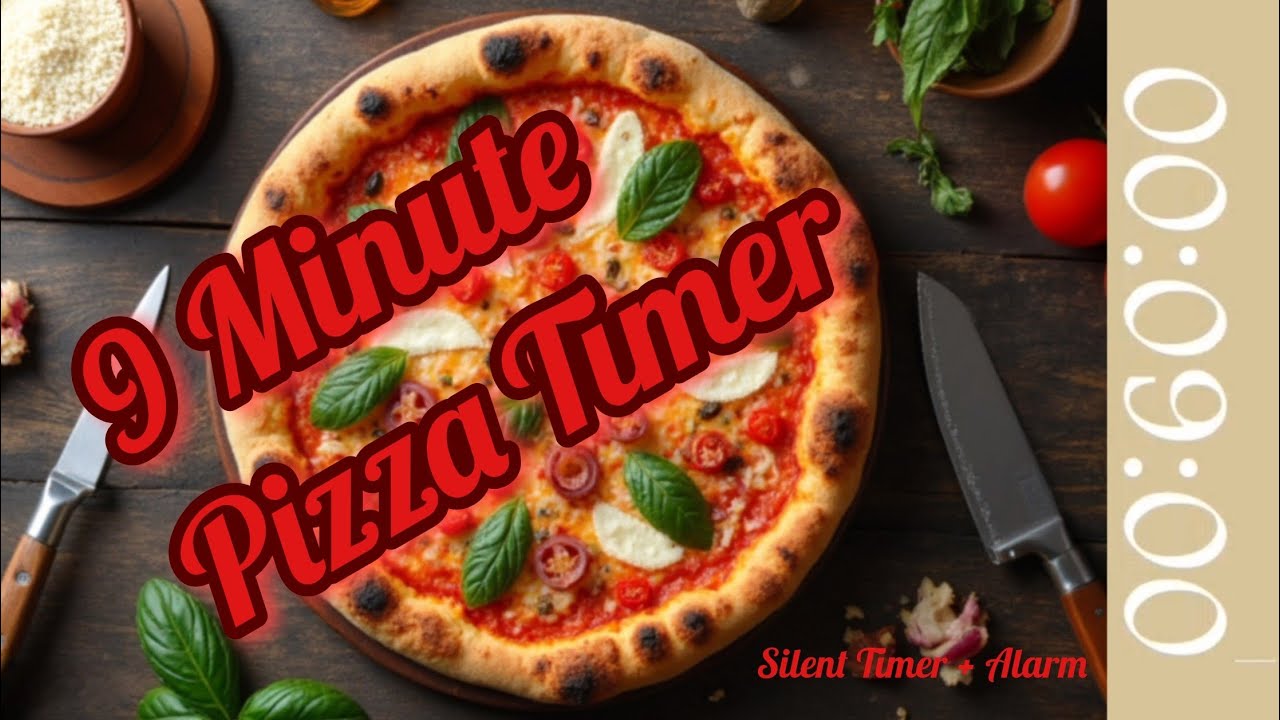 Pizza Timer 9 Minutes ⏱️ Ultimate Cooking & Baking Timer for Your ...