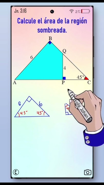 Área de regiones triangulares - YouTube