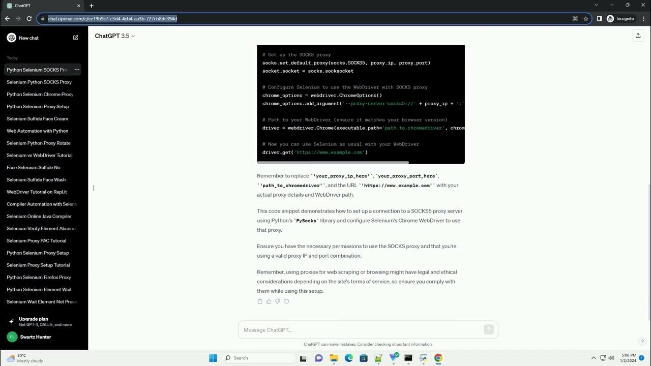 python selenium socks5 proxy - YouTube