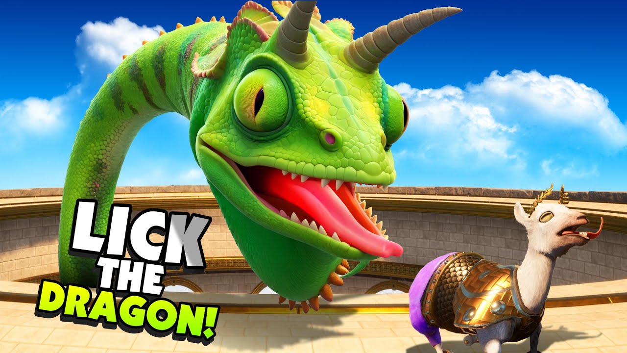 CRAZY Goat Battles the GIANT Hydra Dragon! - Goat Simulator 3 - YouTube