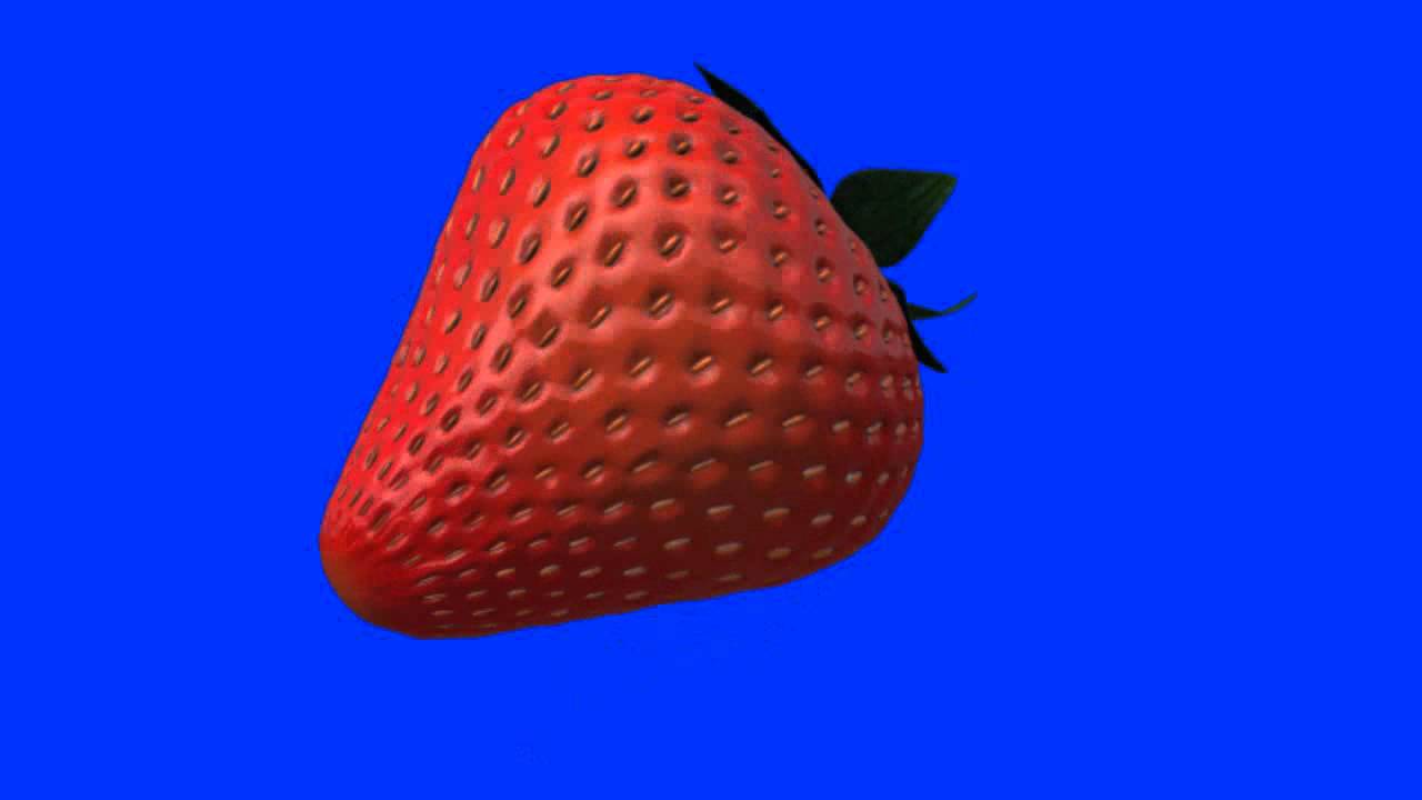 GreenScreen of a strawberry - YouTube