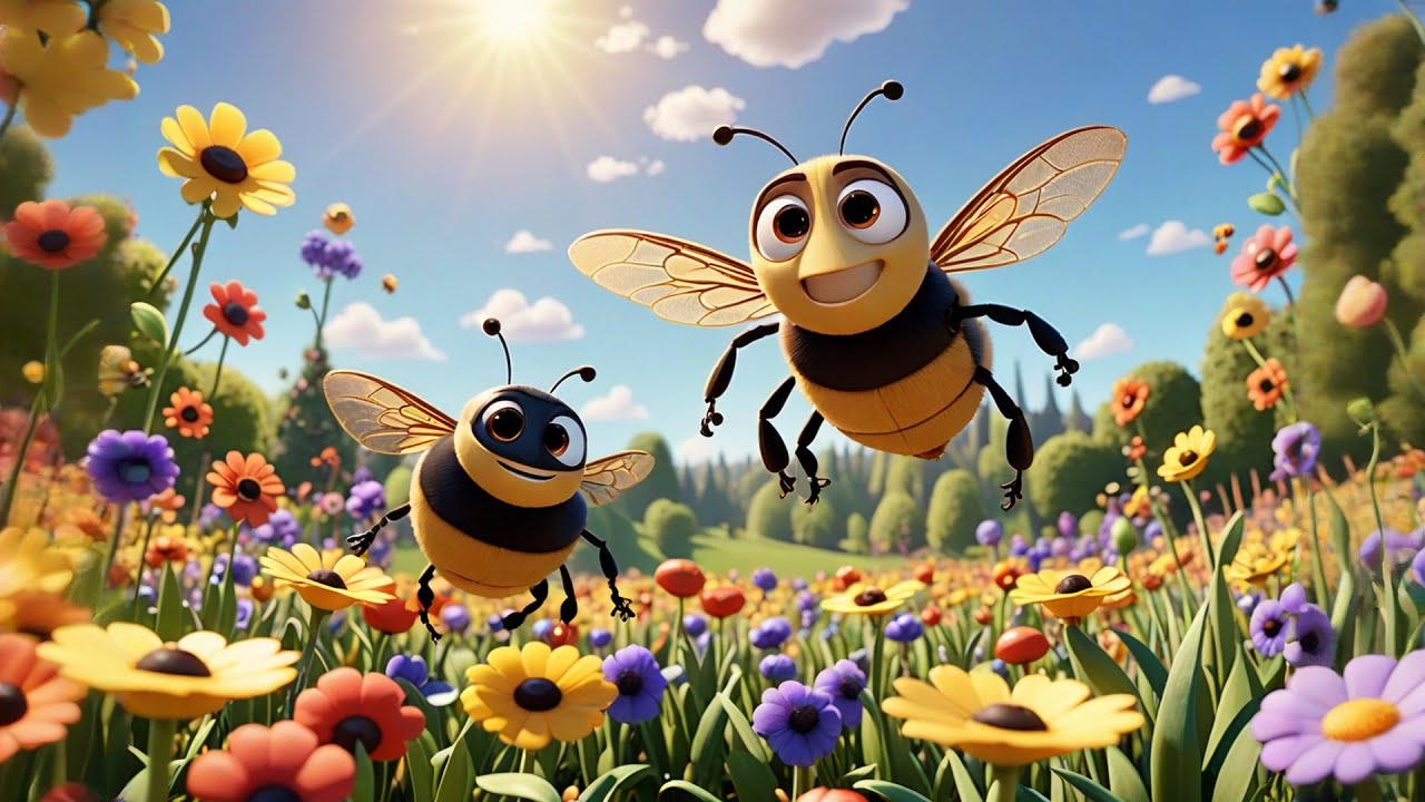 Buzzy Bee on My Nose! Tickly Tickly! |Fun and Catchy Kids Song About ...