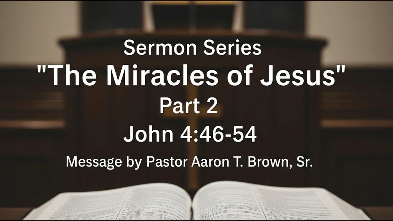The Miracles of Jesus - Sermon Series, pt. 2 - YouTube