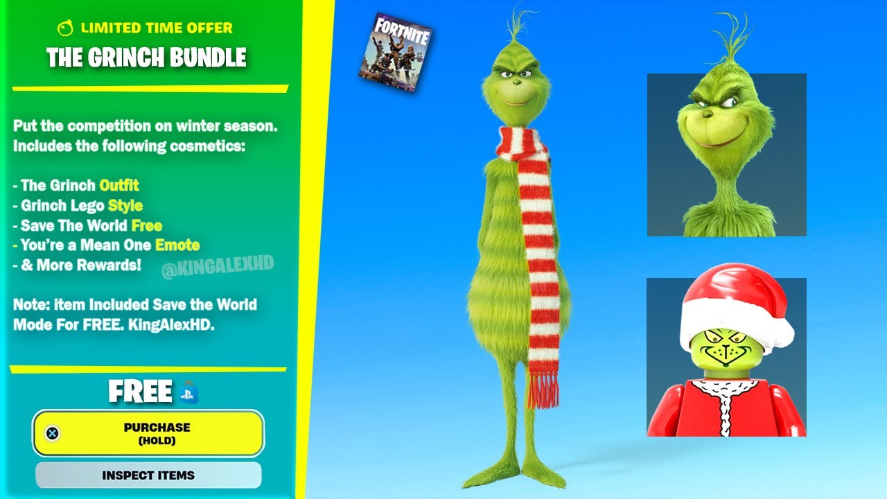 How To Get The Grinch Skin NOW FREE In Fortnite! (Unlock The Grinch ...