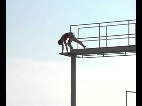 teen girl's handstand dive - YouTube