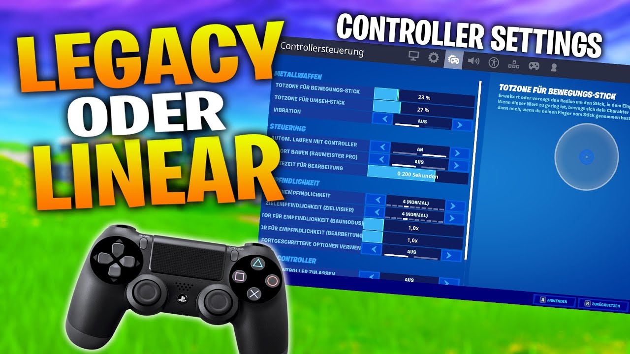 LEGACY oder LINEAR?! | Meine Controller Settings! 🤓🎮 - YouTube
