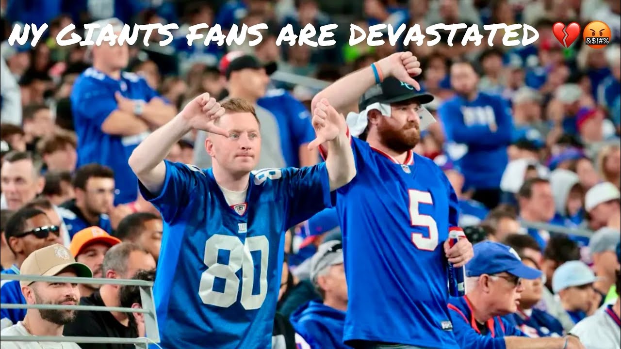 GIANTS FANS GO THROUGH PURE PAIN After DISTURBING 34-24 Loss to the ...