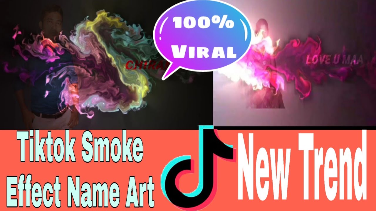 TIKTOK Smoke Name Art Video Editing TUTORIAL II FIRE SMOKE NAME ART ...