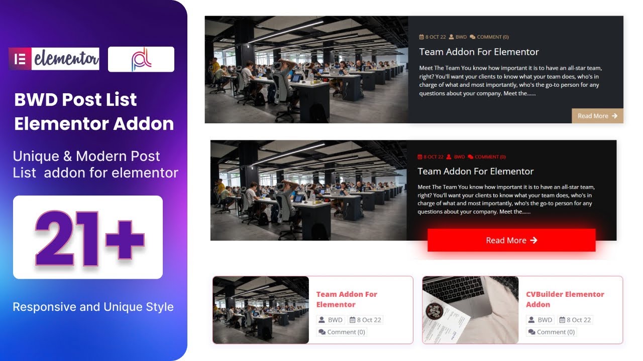 Blog Post List Elementor addon Tutorial - YouTube