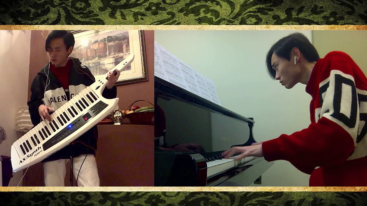 Muse - Butterflies & Hurricanes Piano + Bass (Keytar Synth) Cover - YouTube
