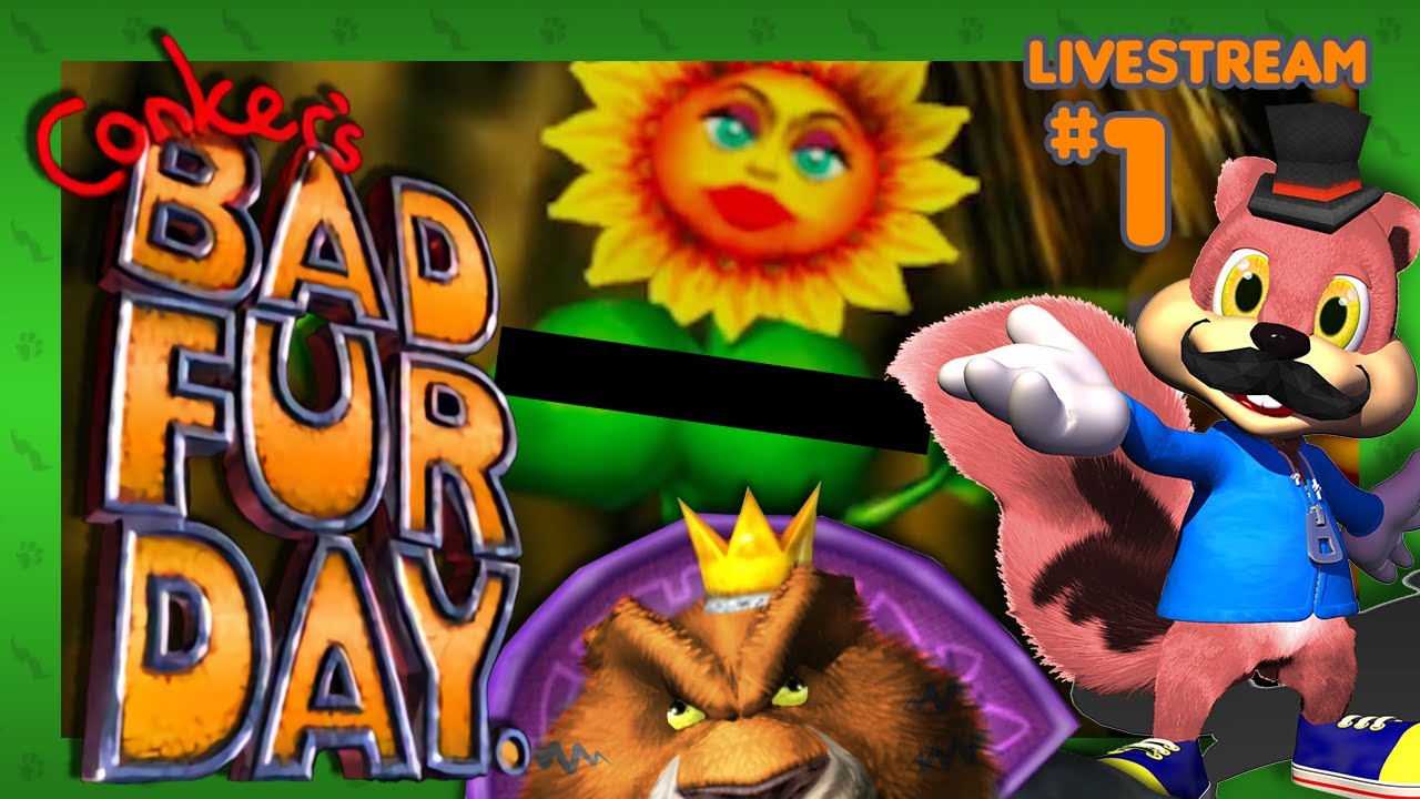 SENSITIVE TO CONTEXT - Conker's Bad Fur Day (N64) - Livestream: Part 1 ...