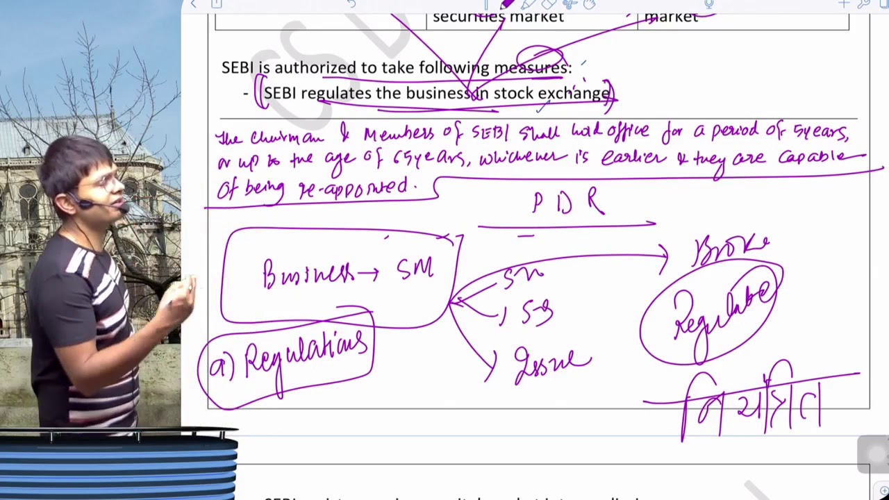 SEBI Act, 1992, Securities Law and Capital Markets! CS Executive! - YouTube