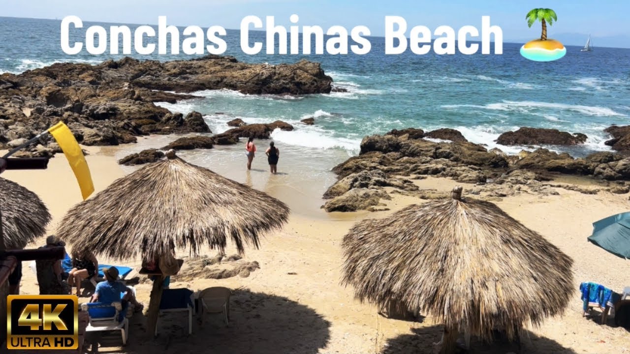 [4k] Conchas Chinas Mexico Beach Walkthrough (ALL BEACHES) - Puerto ...