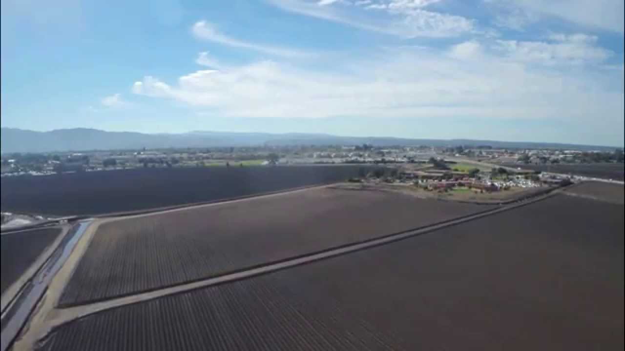 Salinas Valley Farm-Drone Video Clips 1-View of fields and Farm House ...