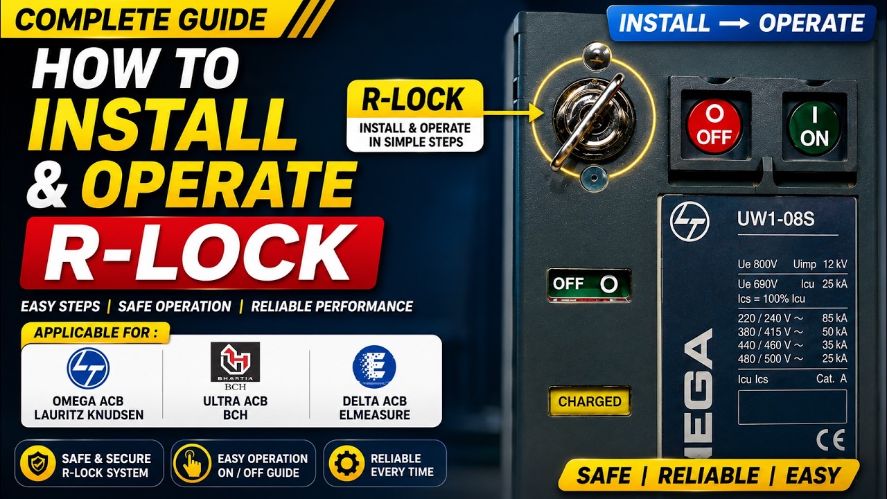 How to fix omega ACB R-Lock / Off push button / Castle Lock? - YouTube