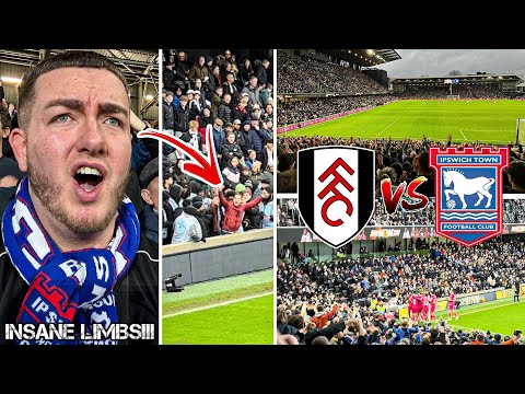 FULHAM VS IPSWICH TOWN | 2-2 | TOWN FAN IN HOME END GETS ESCORTED OUT & 90TH MINUTE MAYHEM!!!
