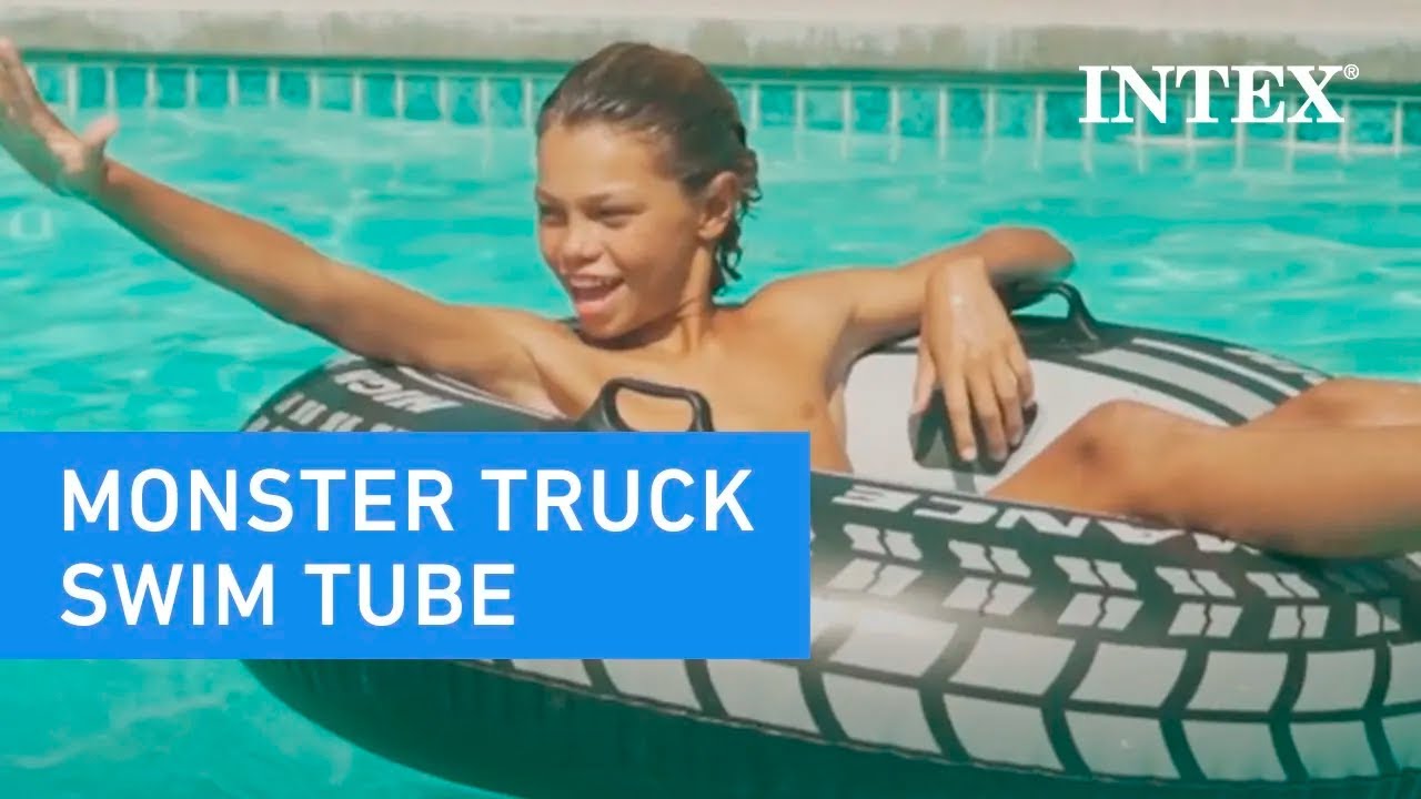 Colchoneta rueda hinchable Monster Truck | INTEX - YouTube