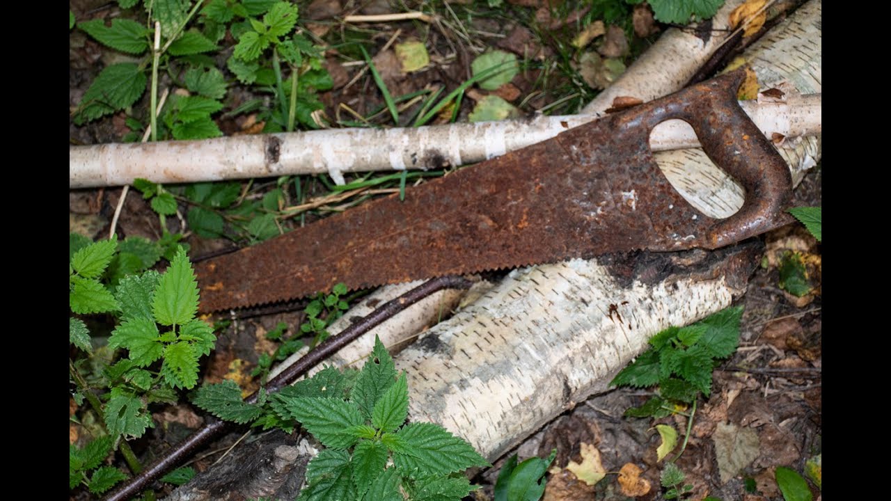 Как восстановить старую и очень ржавую пилу. How to restore an old and ...