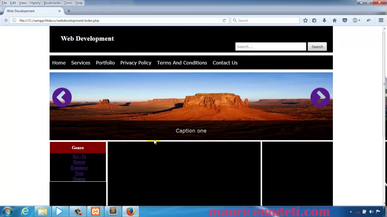 PHP Web Development - How To Make A Website Tutorial 16 - Left Sidebar ...