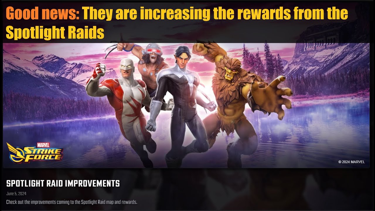 Marvel Strike Force - Changes to Spotlight Raids and Mephisto - YouTube