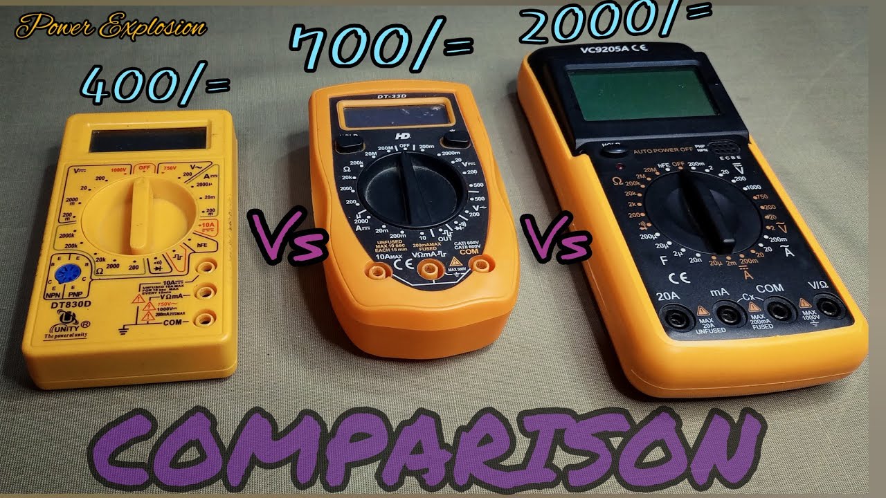Comparison of Digital Multimeter😯| #viralvideo - YouTube