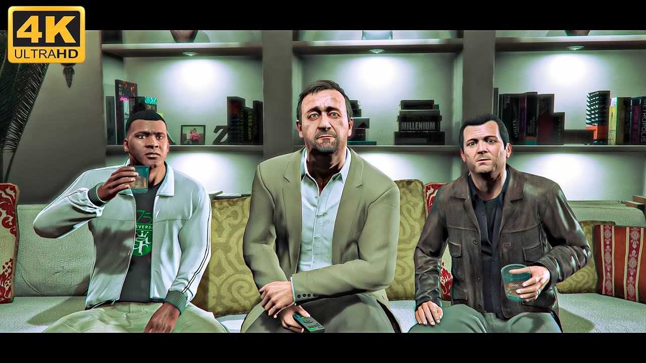 GTA 5 - DAVE , MICHAEL & FRANKLIN FEAR OF TREVOR [4K 60FPS] GAMEPLAY ...