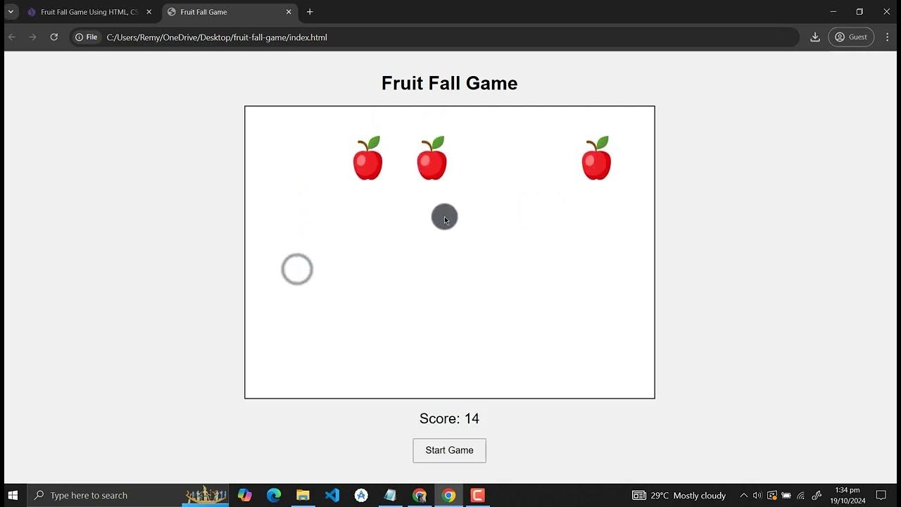 Fruit Fall Game Using HTML, CSS and JavaScript with Source CodeFruit Fall Game - YouTube