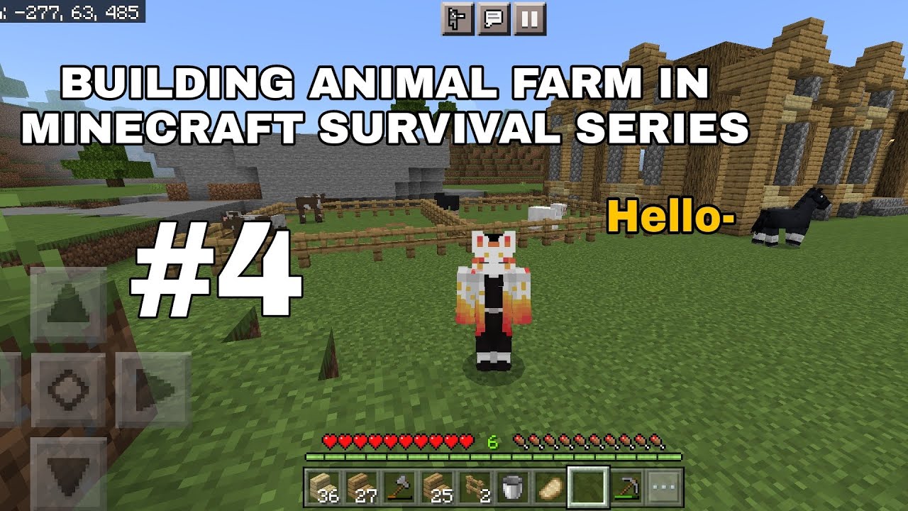 MAKING ANIMAL FARM IN MINECRAFT | MINECRAFT SURVIVAL SERIES #4 | - YouTube